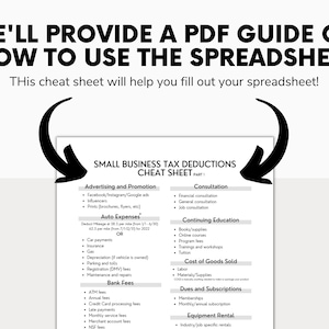 Small Business Tax Deductions Profit and Loss Statement Excel Template ...