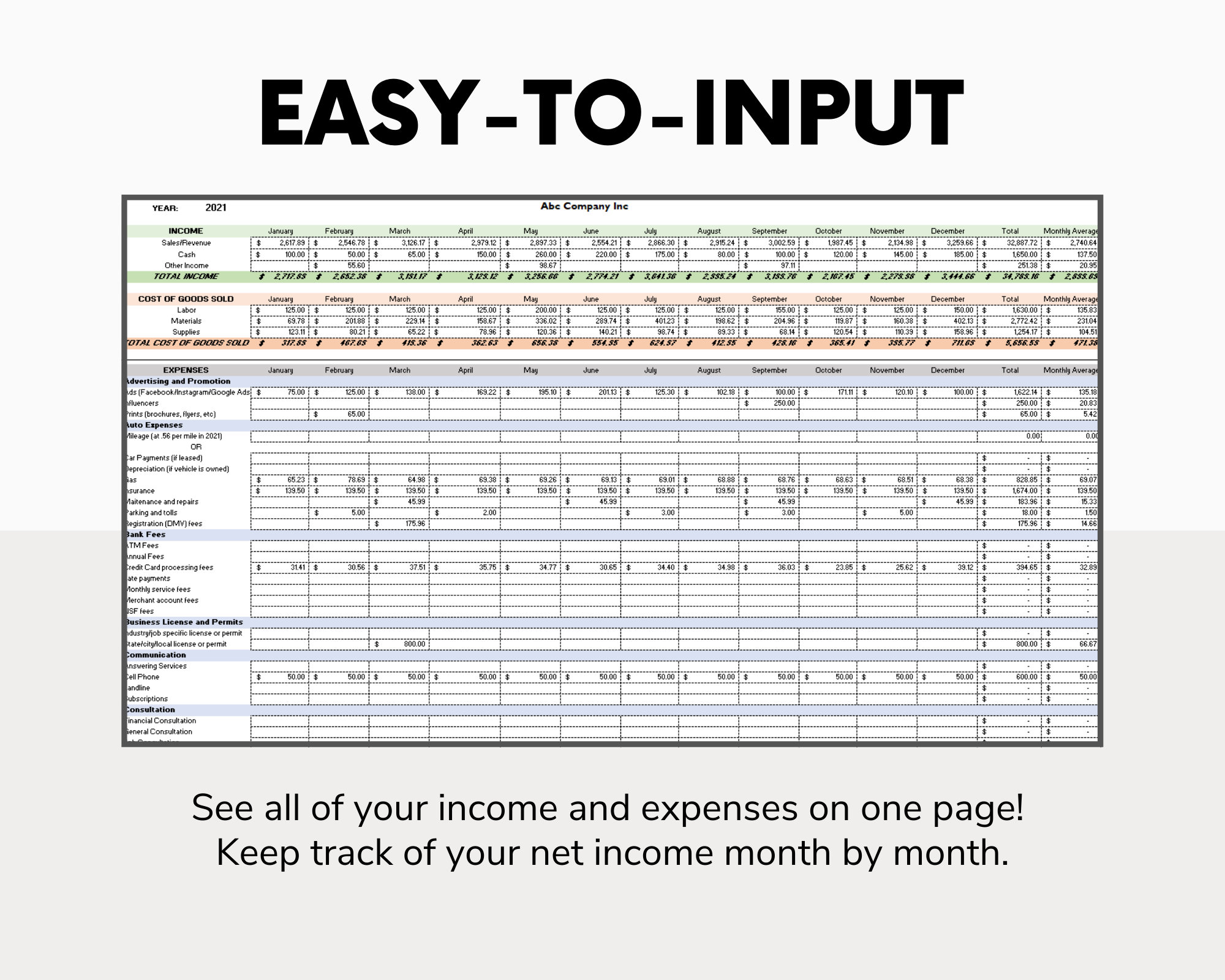 2022 Tax Return Binder + Excel | Individual AND Business Tax | Tax ...