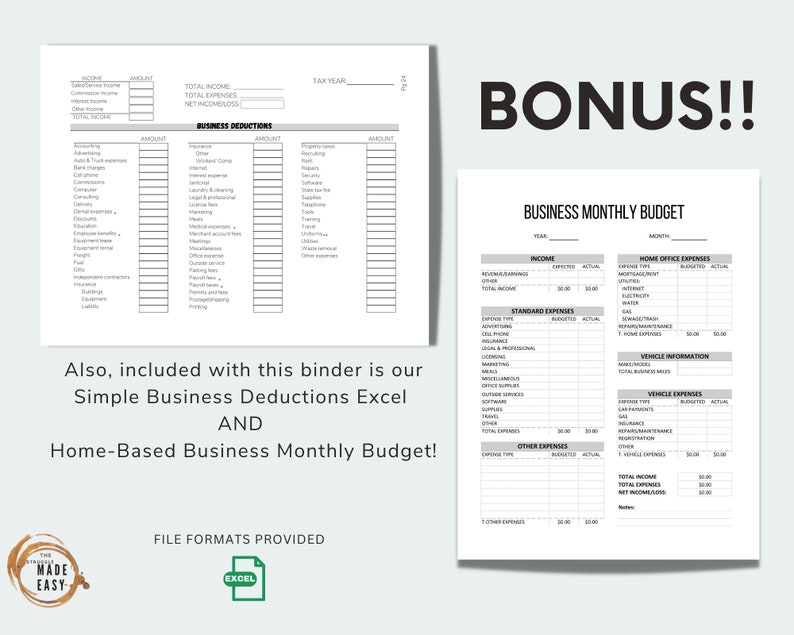 2023 Tax Return Binder Personal Small Business Tax, Instant PDF ...