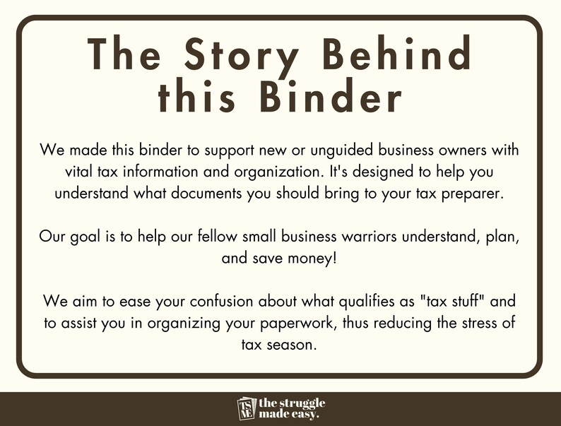 2023 Tax Return Binder: Personal & Small Business (PDF Download) - Etsy