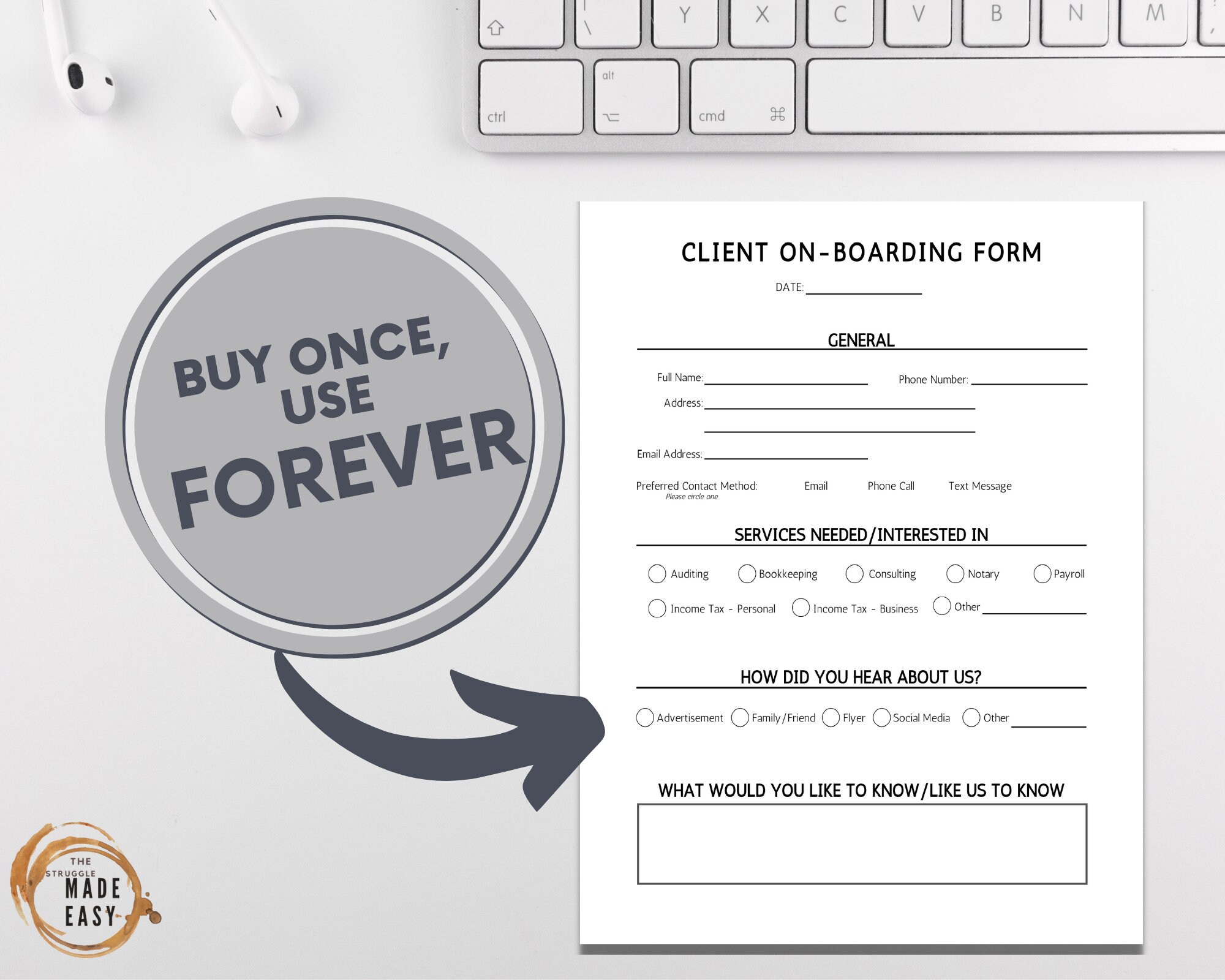 Client In-take Form: Tax Organizer for Tax Preparers (PDF Download) - Etsy