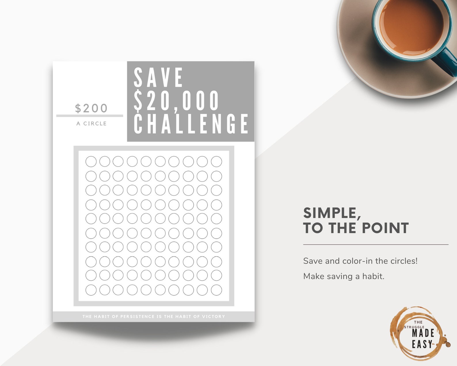 Goal Savings Tracking Printables Color-in Worksheets Financial Planners ...