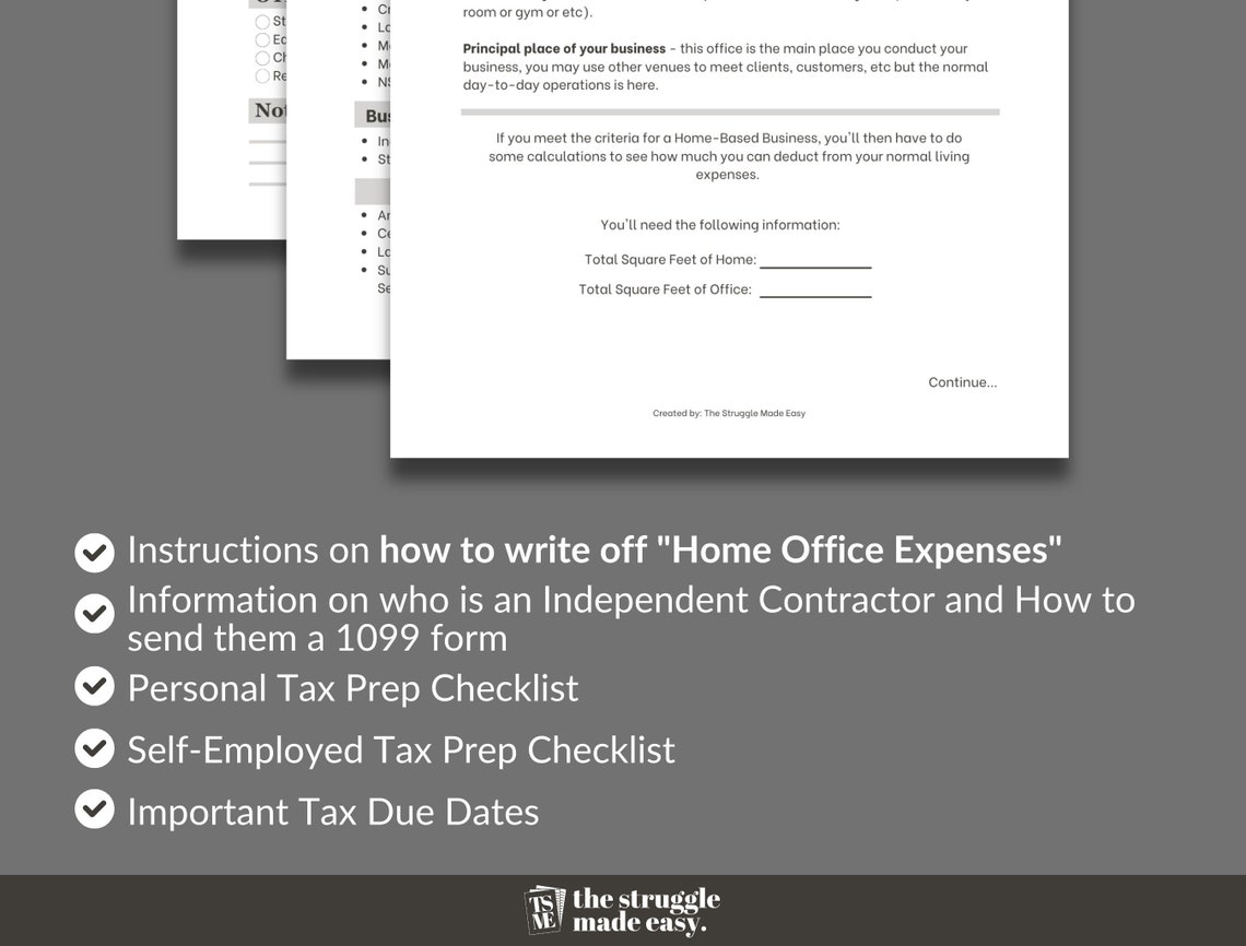 Small Business Tax Deductions Cheat Sheet Tax Write Offs List Side ...