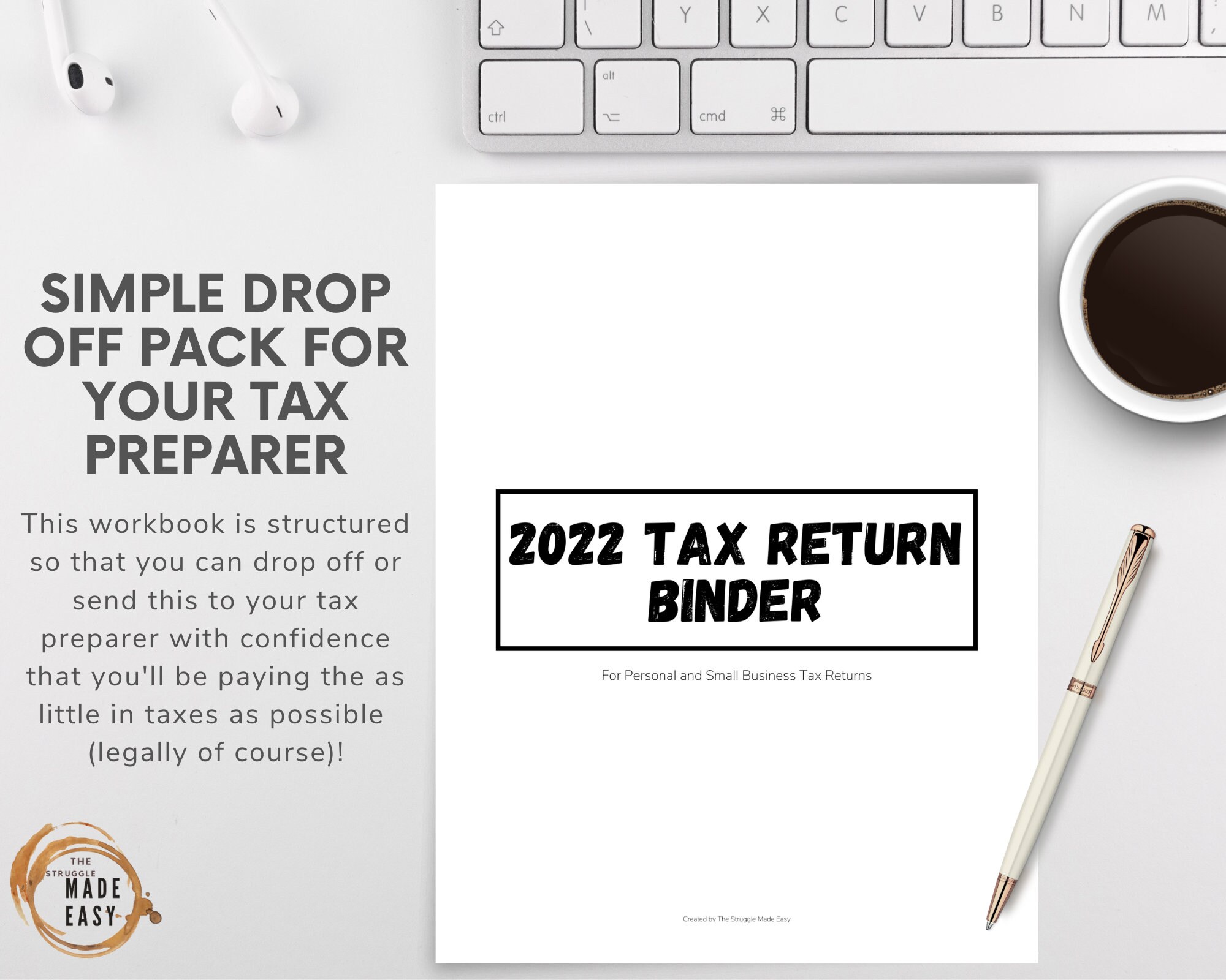 2022 Tax Return Binder Personal Small Business Tax - Etsy