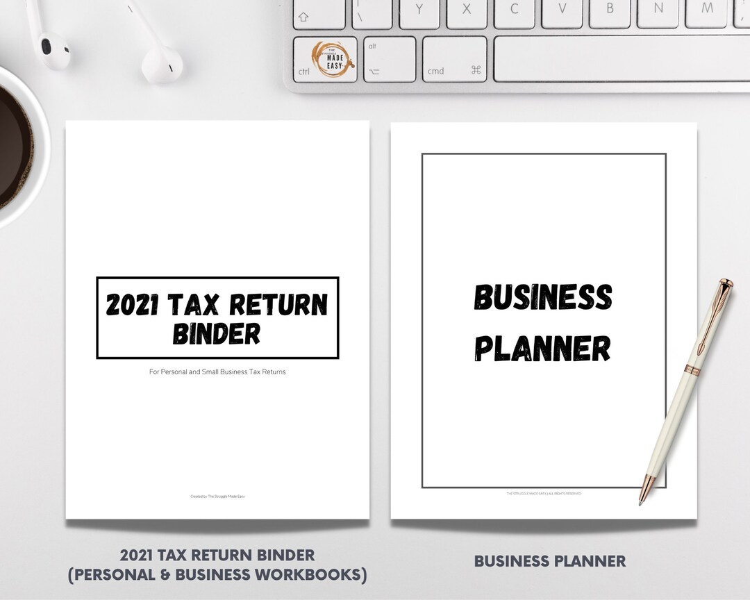 2021 Tax Return Binder + Business Planner | Individual AND Business Tax ...