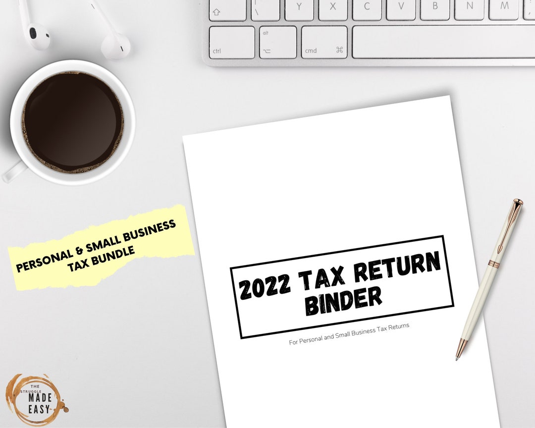 2022 Tax Return Binder | Personal + Small Business Tax | Instant PDF ...