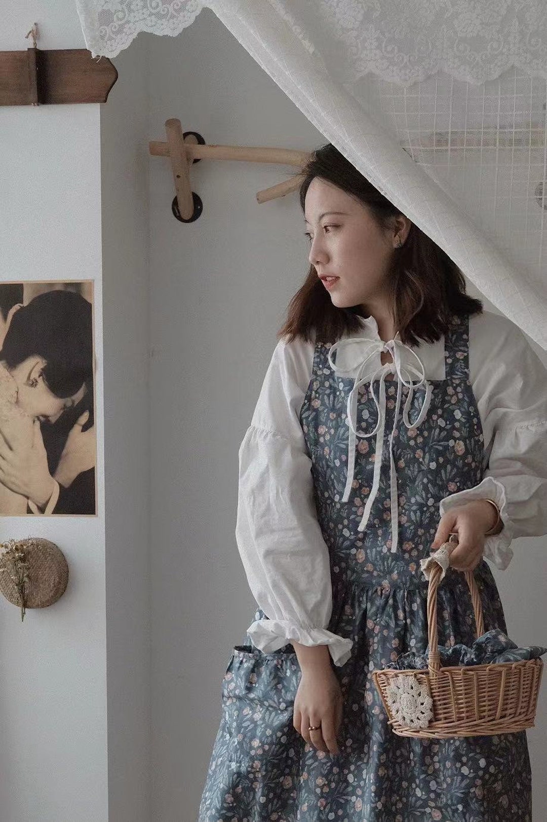 Custom Pinafore Dress and White Dress3 Pieces Adult - Etsy