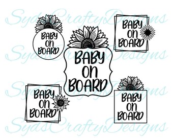 Baby on Board Png - Etsy