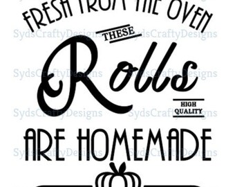 These Rolls Are Homemade Svg - Etsy
