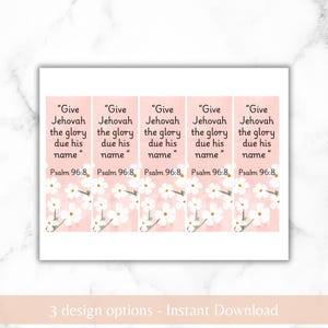 JW Printable Bookmarks, Printable, Bookmark, DIY Gift, Bible Scripture ...