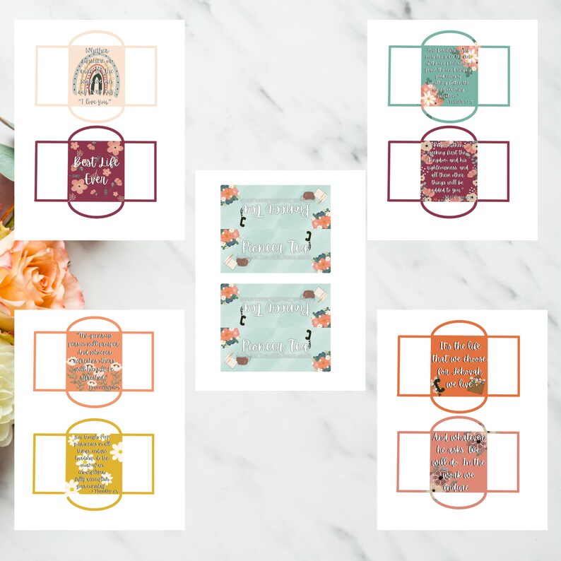 Printable Tea Bag Envelopes Tea Pouch Tea Wrapper DIY - Etsy