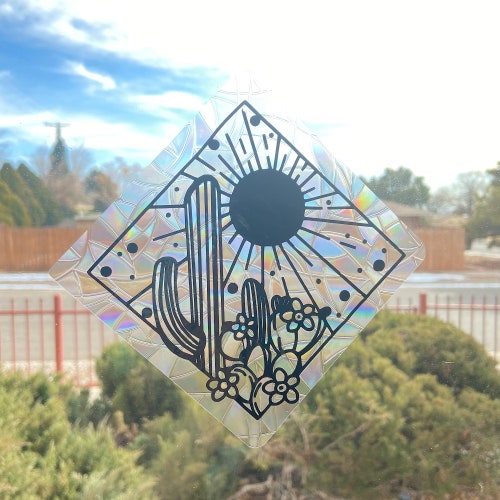 Sun Shaped Suncatcher Window Sticker Rainbow Maker Static - Etsy