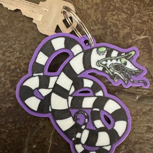 Beetlejuice Keychain / Charms! Betelgeuse, Sandworm, Dante's Inferno ...