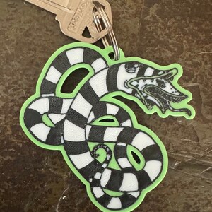 Beetlejuice Keychain / Charms! Betelgeuse, Sandworm, Dante's Inferno ...