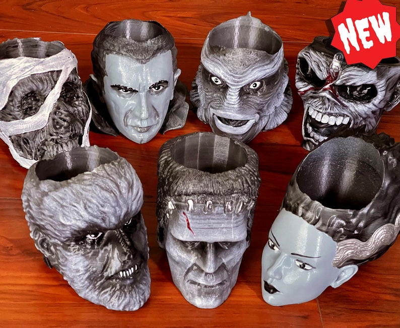 Classic Monsters Succulent Planter Pot Hand Sculpted - Etsy