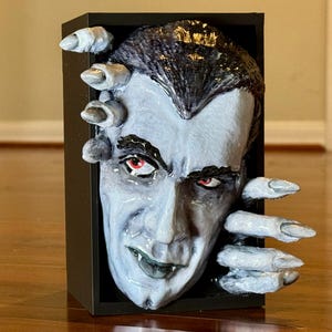 Classic Monsters Book Nook, Hide Your Stash! Hand Sculpted, Painted ...