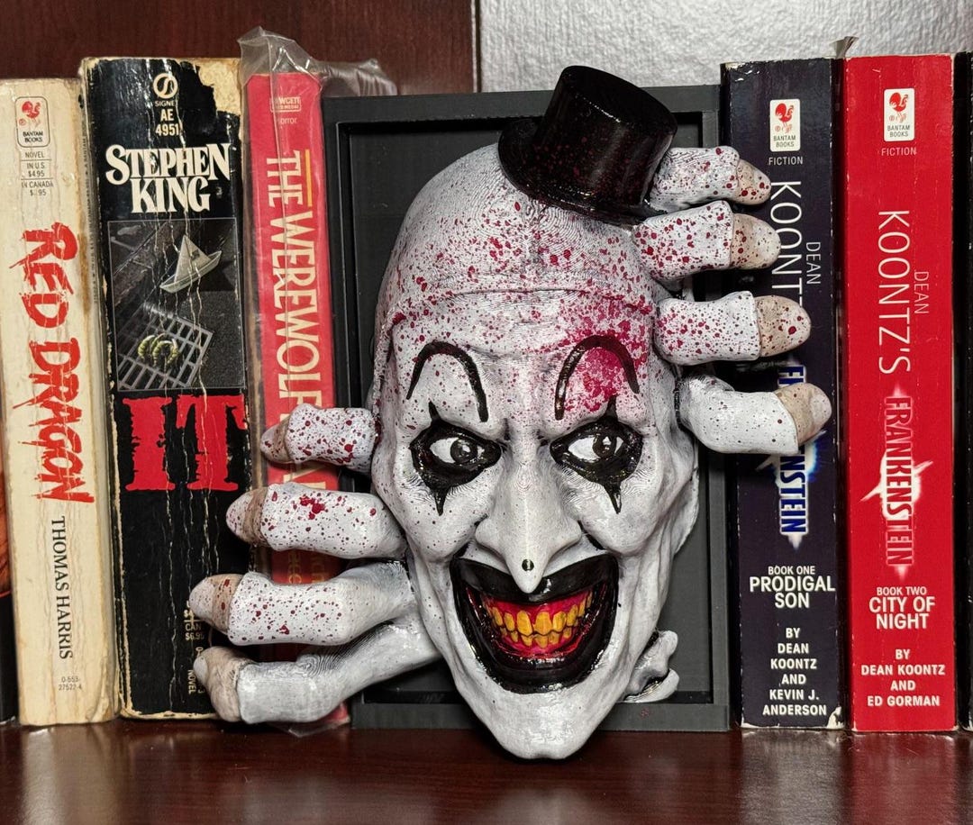 Terrifier Book Nook, Hide Your Stash! Hand Sculpted, Painted! Art the ...