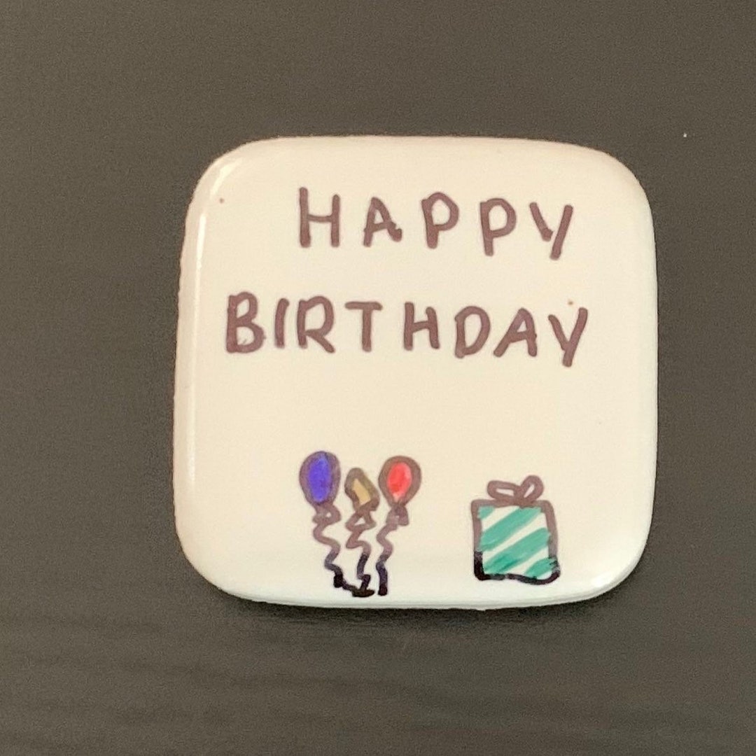 Happy Birthday Fridge Magnet - Etsy