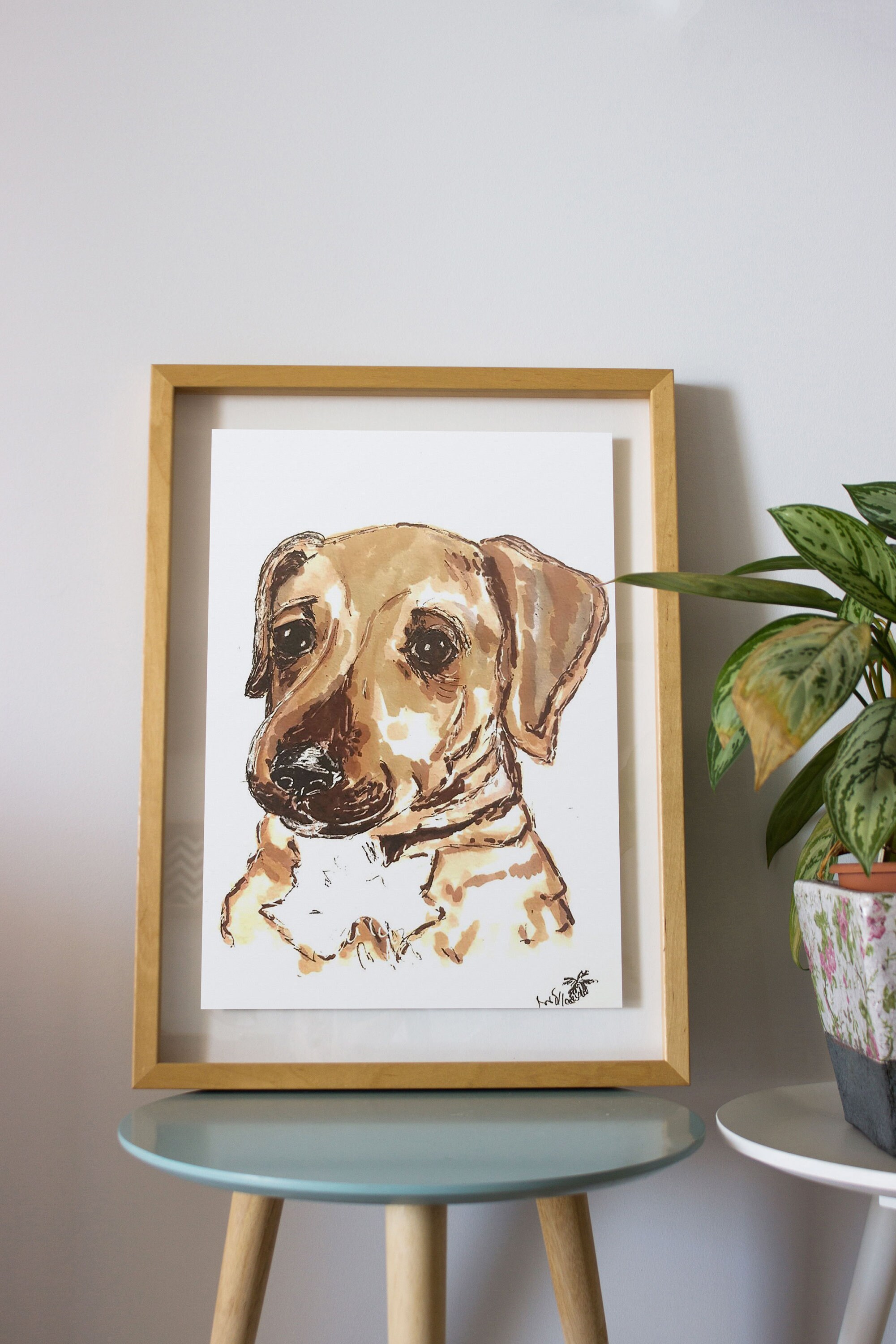 Dog Drawing From Photo Pet Parent Gift Watercolor Dog Portrait Pet ...