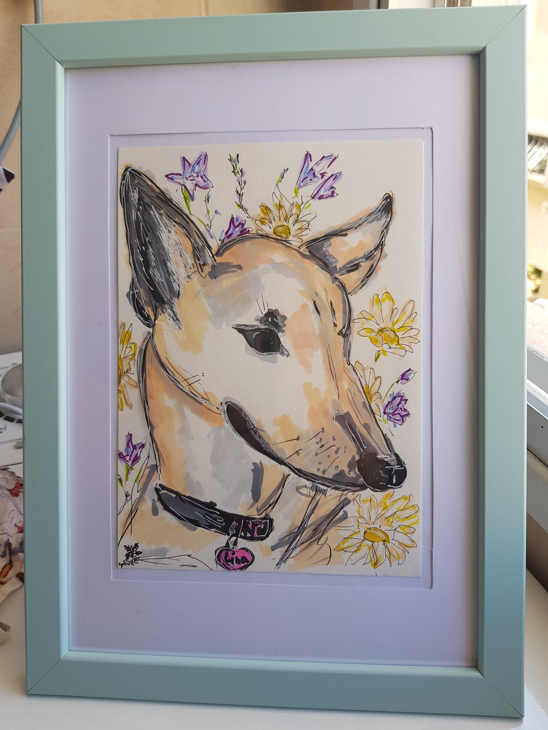 Pet Drawing from Photo Custom Dog Portrait Drawing Hand | Etsy