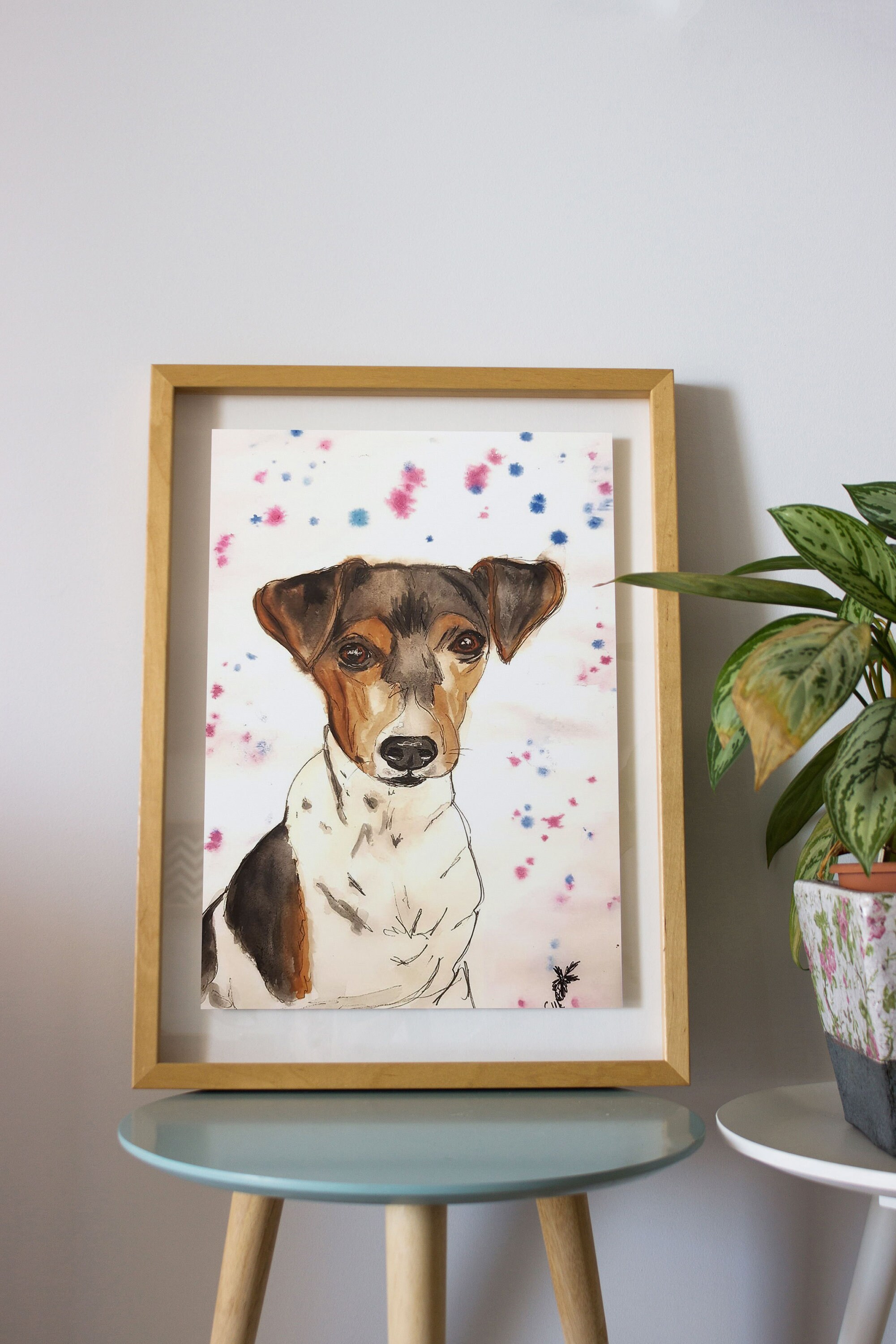Dog Drawing From Photo Pet Parent Gift Watercolor Dog Portrait Pet ...