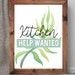 Kitchen Help Wanted, Kitchen Wall Decor Printable, Kitchen Wall Sign ...