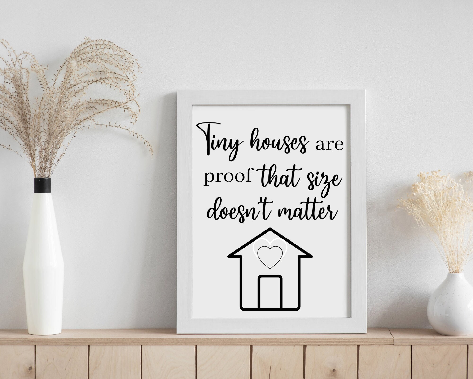 Tiny House Wall Sign, Tiny House Decor Printable, Little House ...