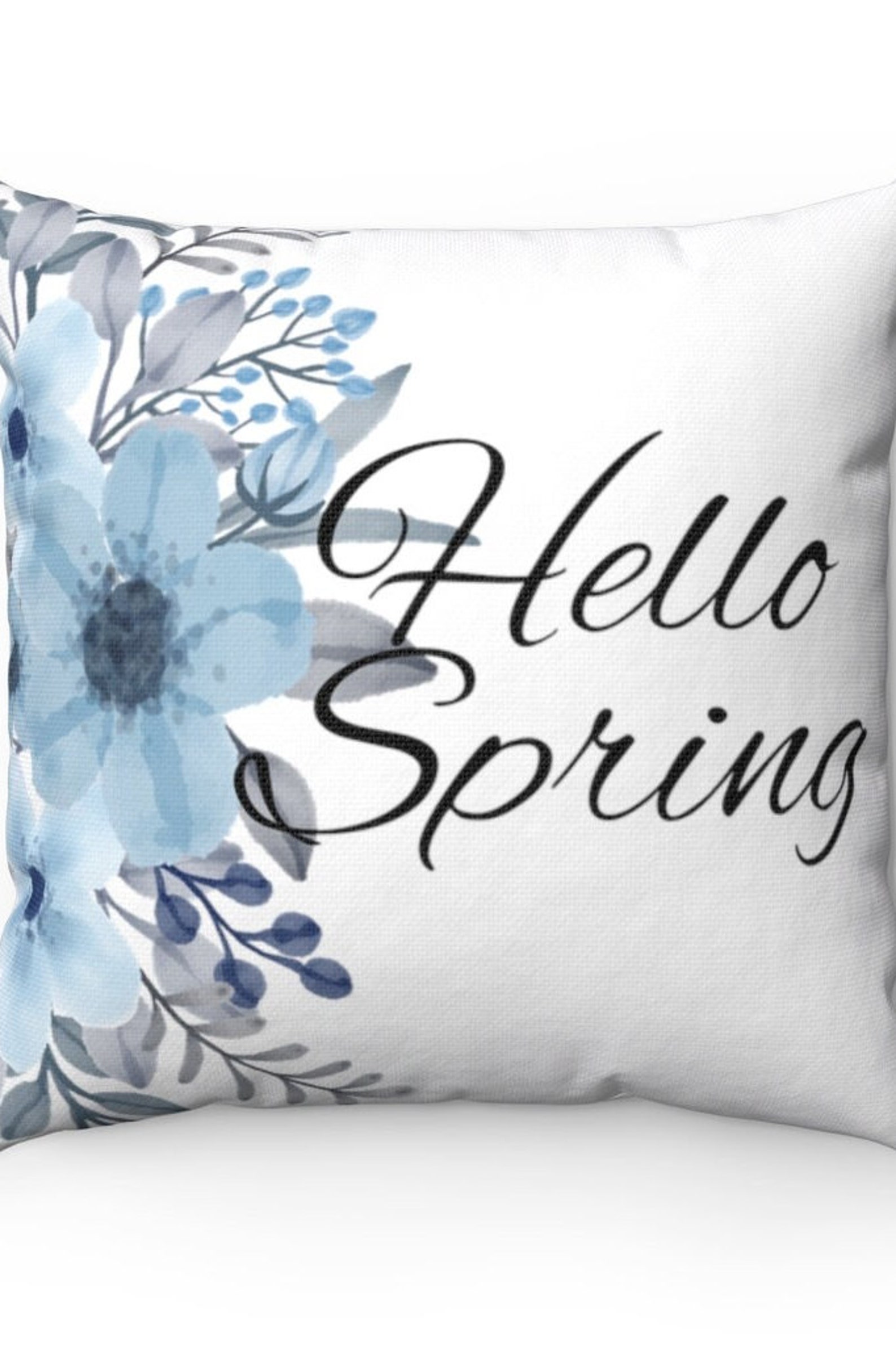 Hello Spring Pillow Cover Flower Spring Pillow Cover Spring - Etsy