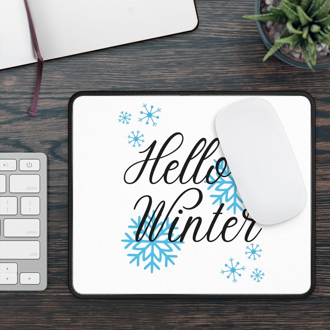 Hello Winter Mouse Pad - Etsy