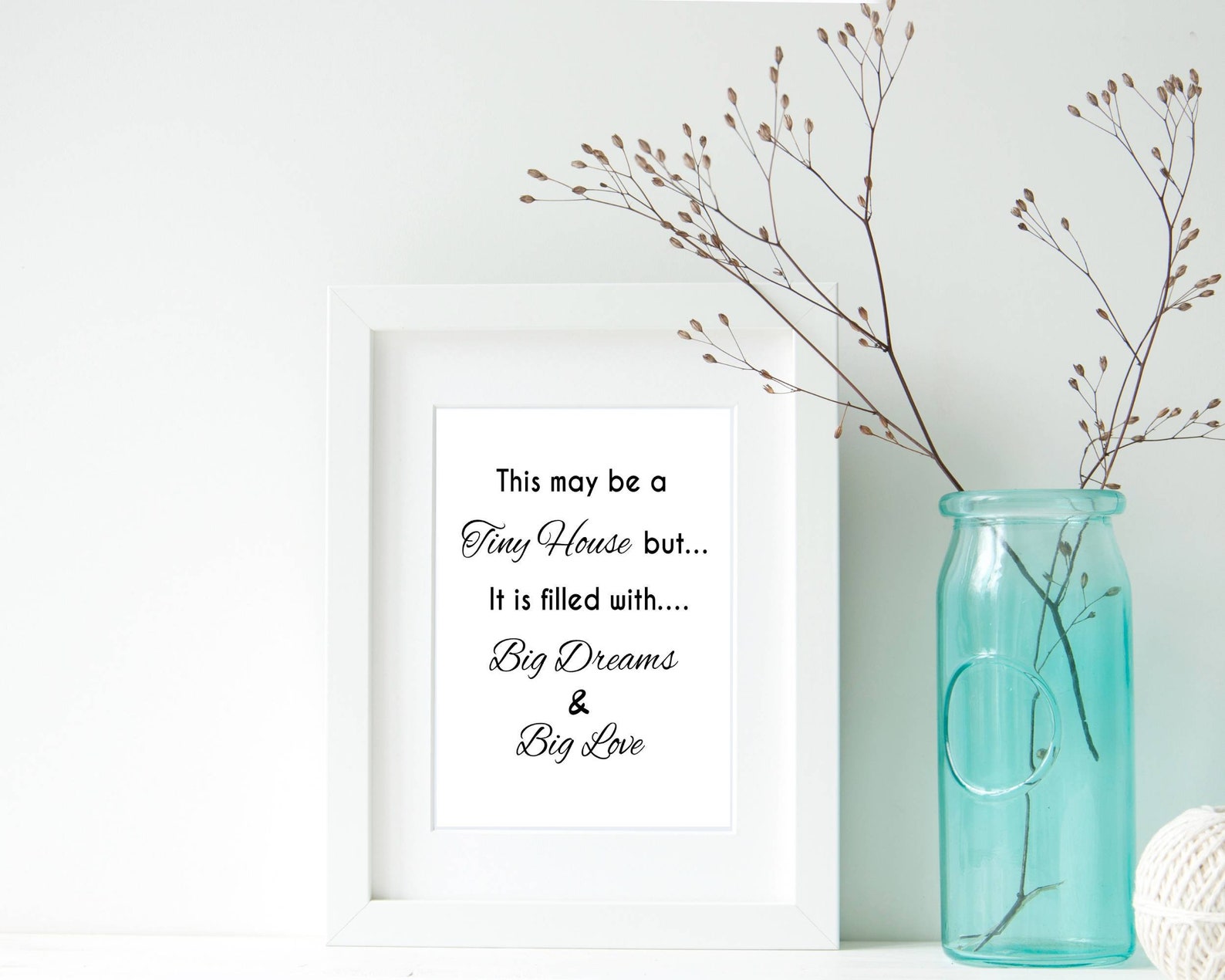 Tiny House Wall Sign, Tiny House Decor Printable, Little House ...