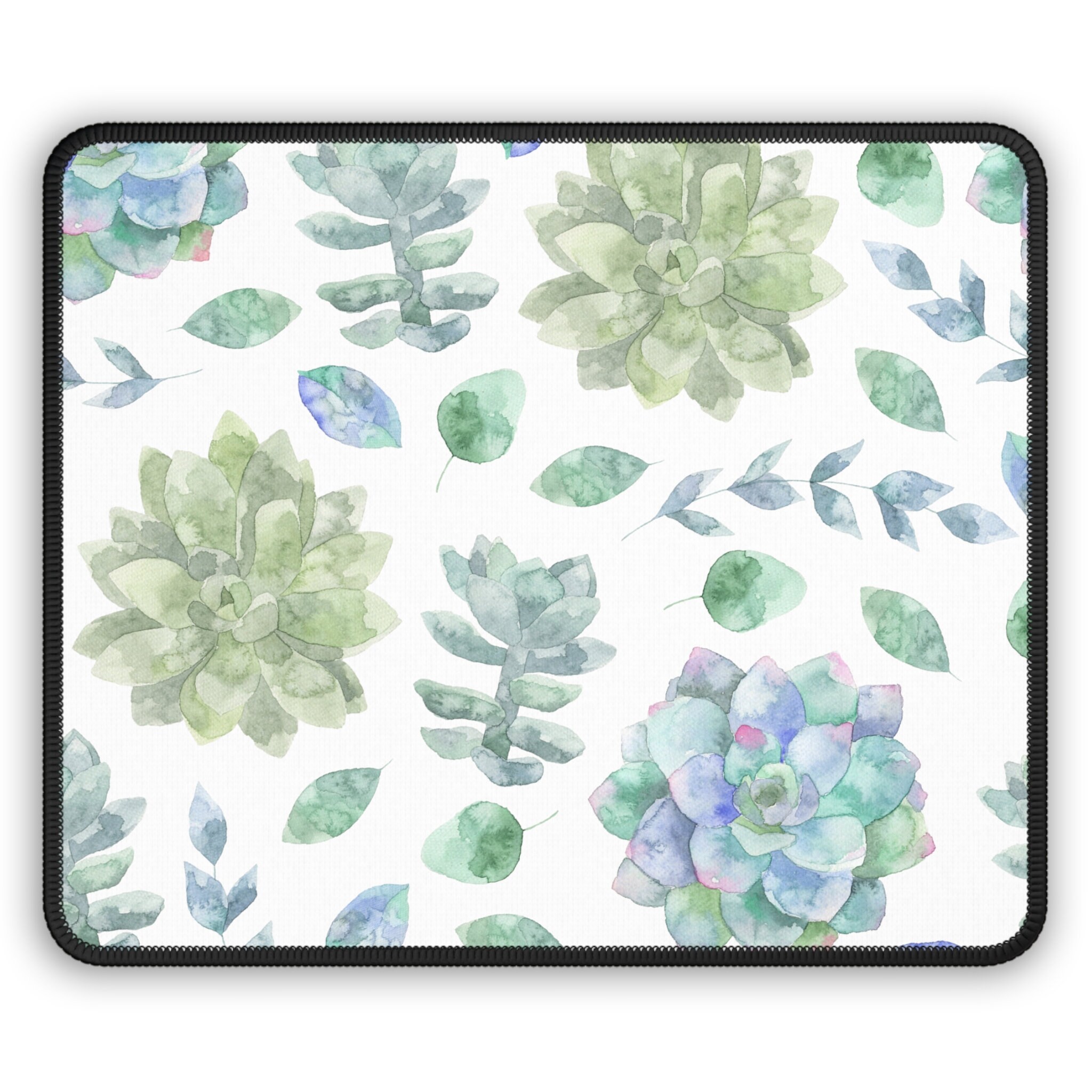 Succulent Mousepad, Office Decor, Desk Accessories, Spring Flowers ...