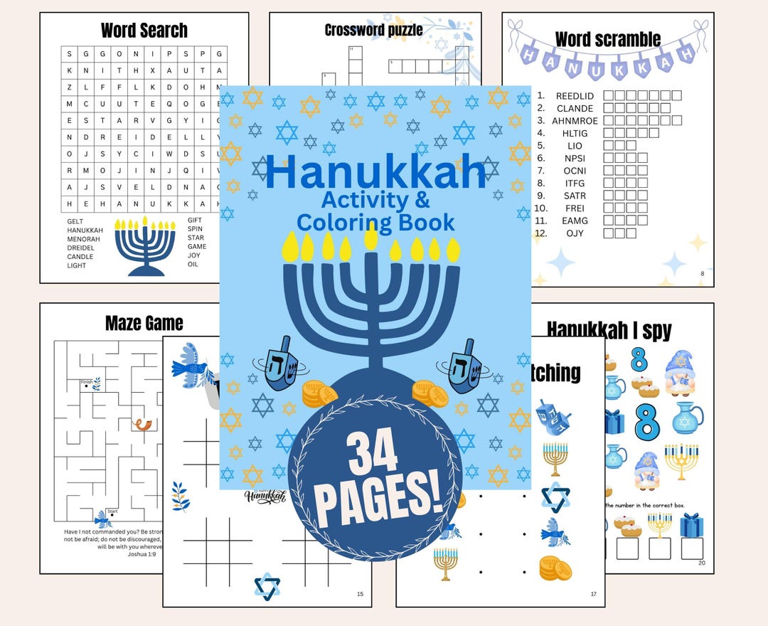 Hanukkah Activities, Hanukkah Coloring Page, Festival of Lights ...