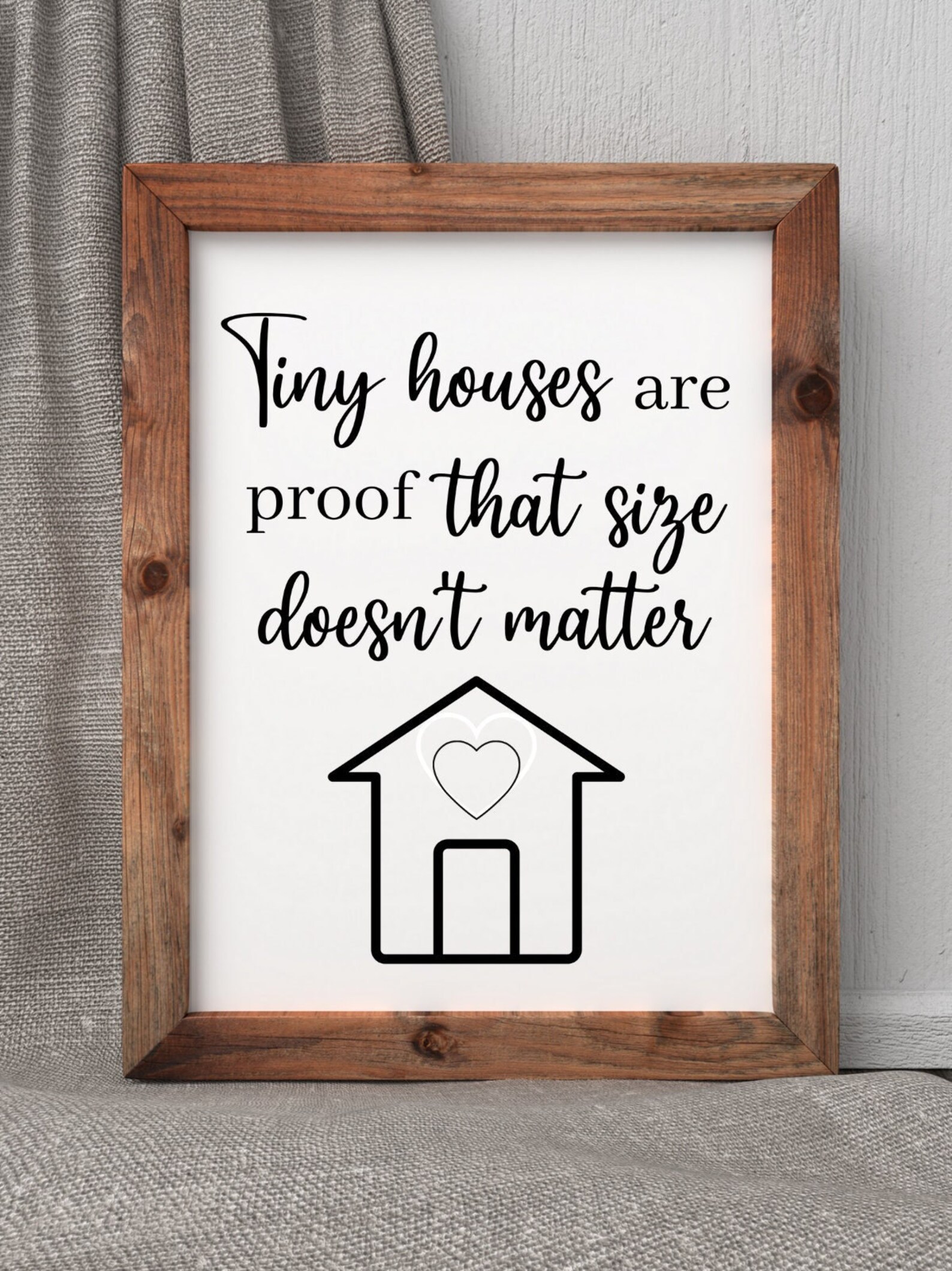 Tiny House Wall Sign, Tiny House Decor Printable, Little House ...