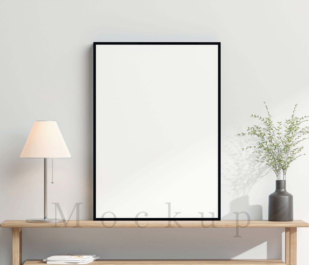 Realistic Black Frame Mockup in Daylight -realistic Frame Mockup ...
