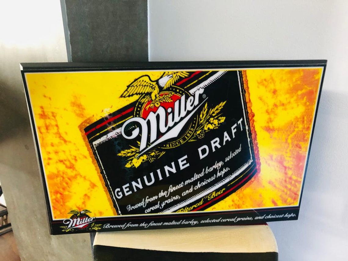Original Miller Beer Sign Light - Etsy