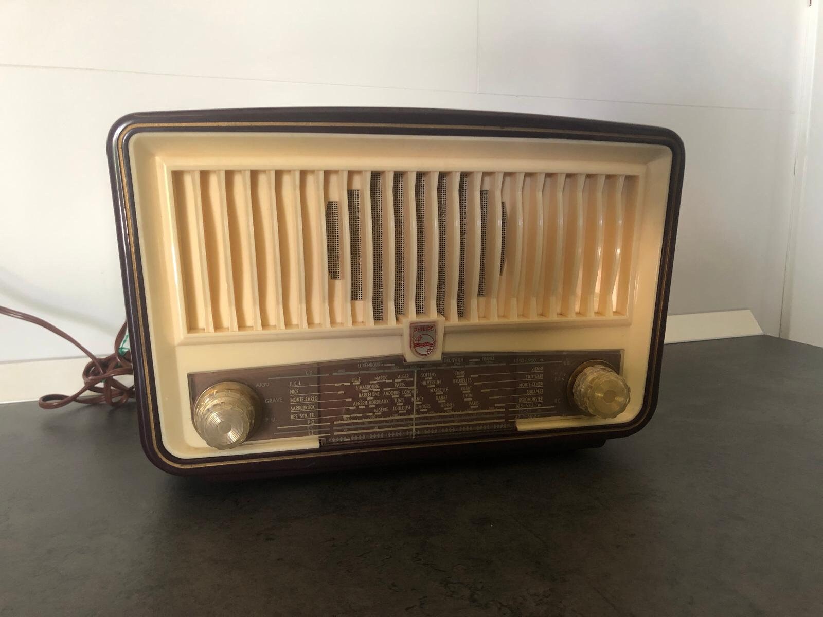 Radio Midcentury PHILIPS B2X80U Tubes- Valve - Good Conditions - Etsy