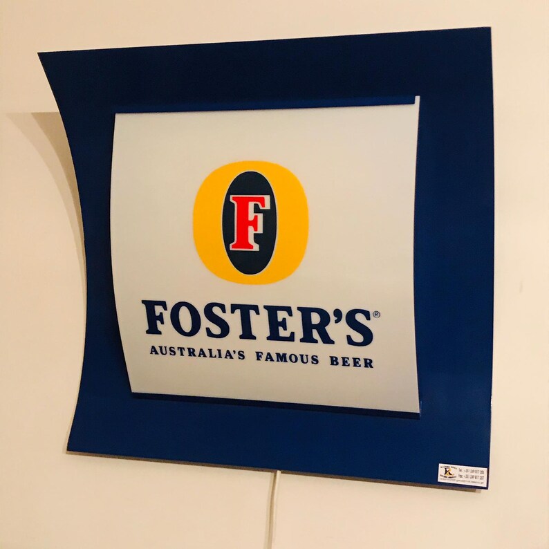 FOSTERS Beer original Sign Light on Good Conditions - Etsy