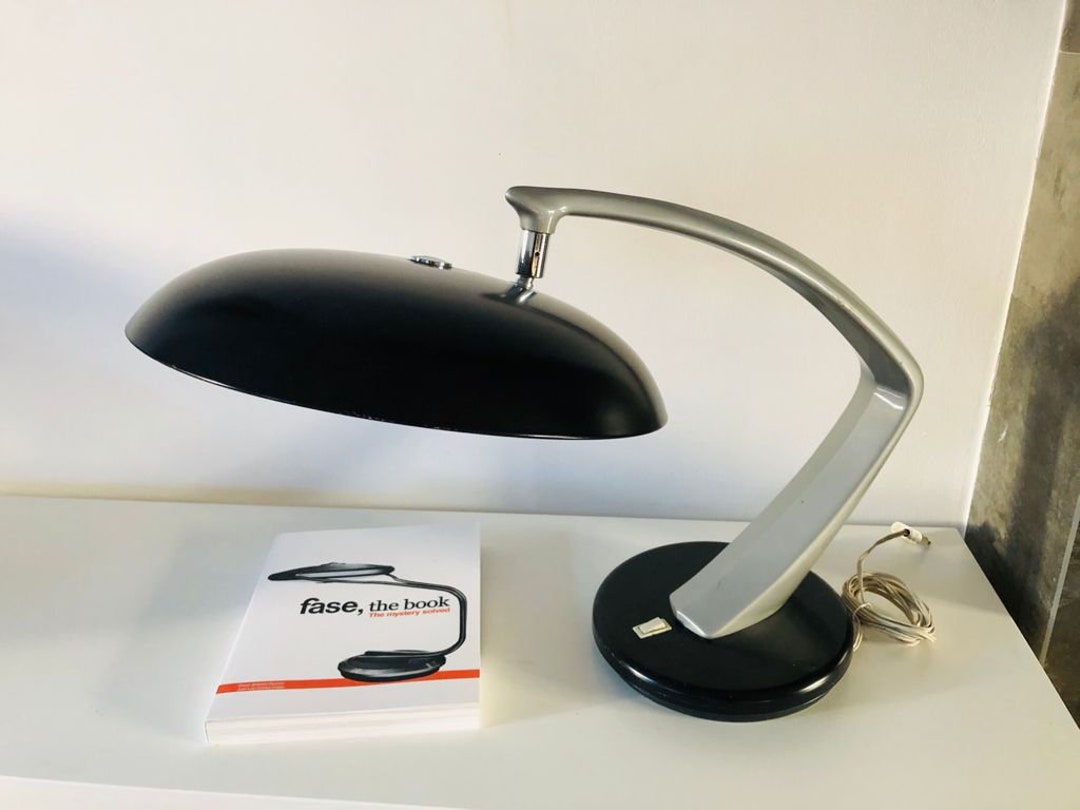 FASE Lamp Boomerang 64 From the 60s Colors Silver & Black - Good ...