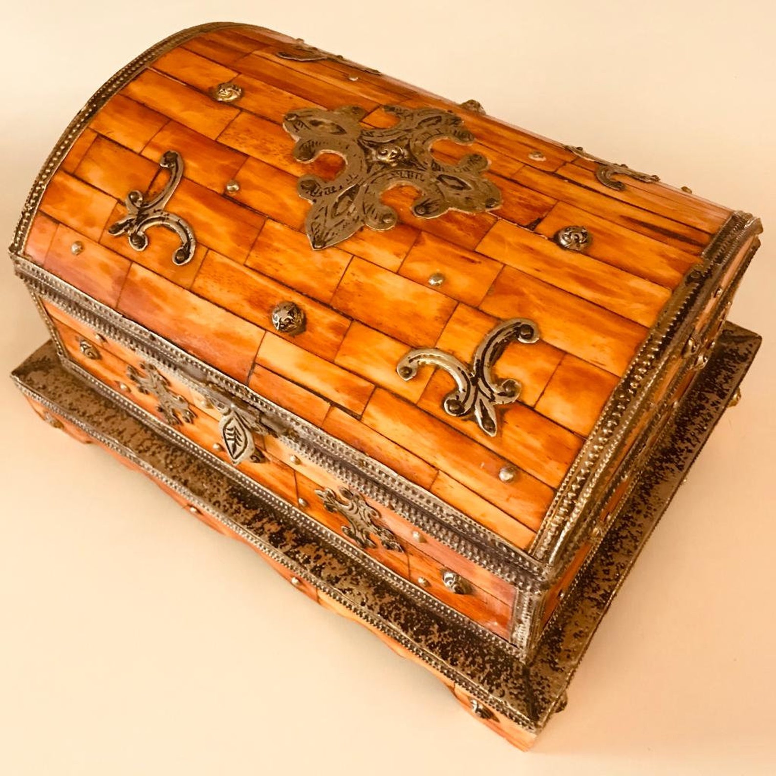Unique Moroccan Handmade Treasure Chest on Excellent Conditions - Etsy ...