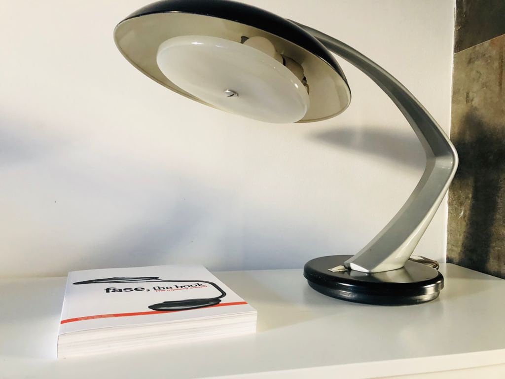 FASE Lamp Boomerang 64 From the 60s Colors Silver & Black - Etsy
