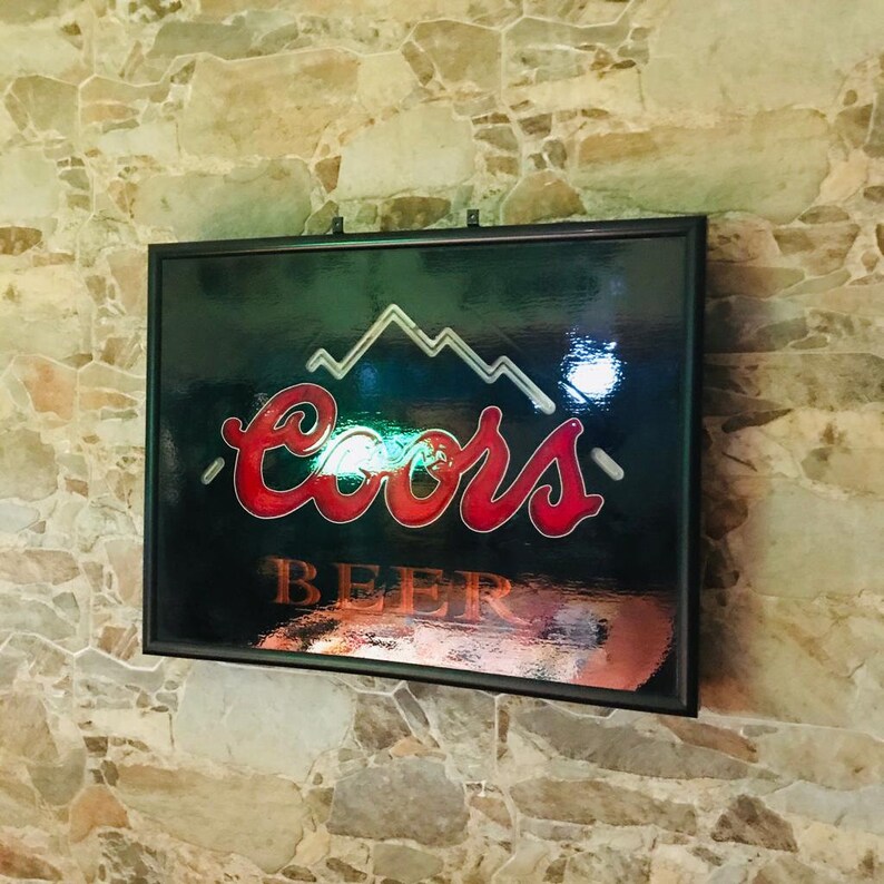 COORS Beer Sign Light From 90s - Etsy