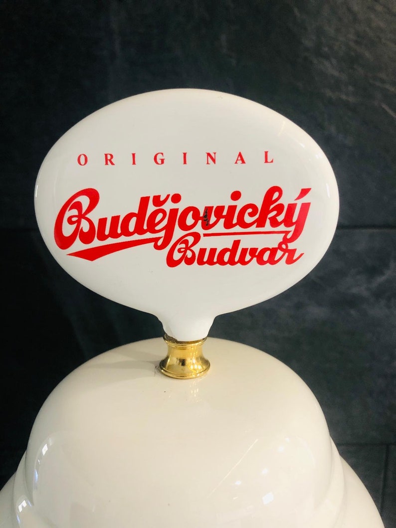 Original Budějovický / Budweiser Beer Pump (porcelain & Chrome) – Good ...