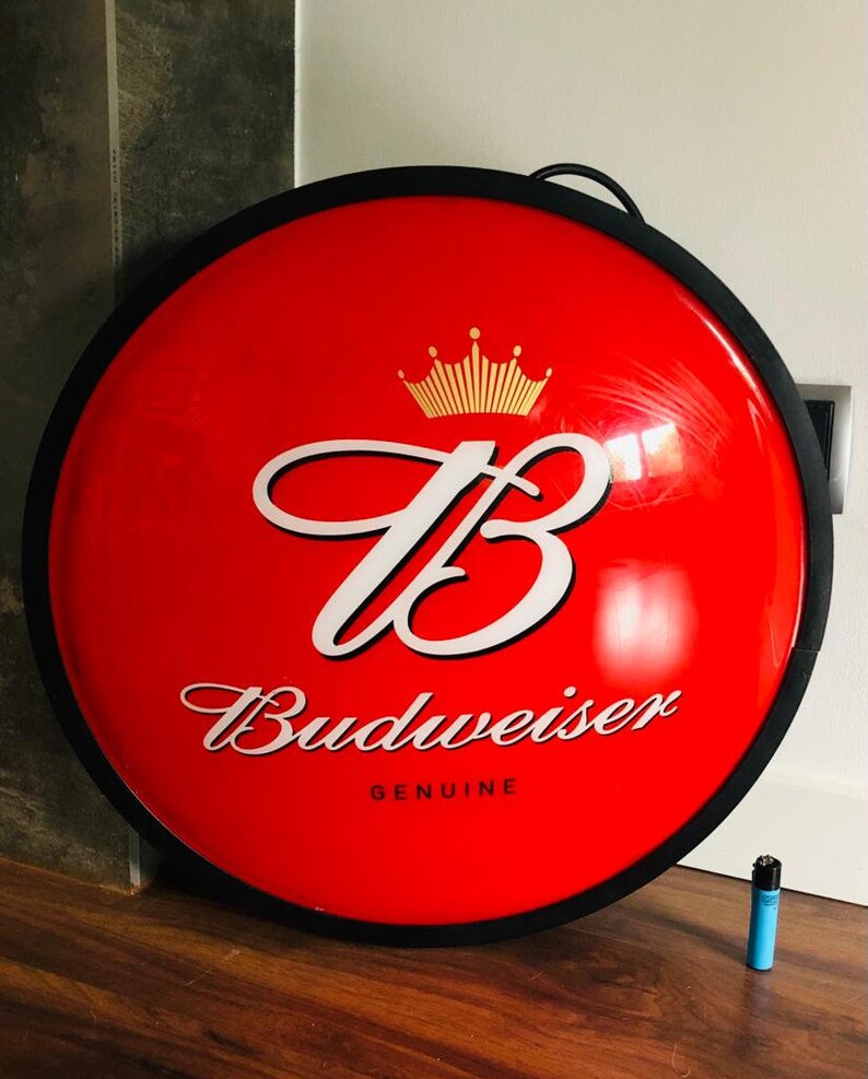 Budweiser Beer Sign Light on Good Conditions - Etsy