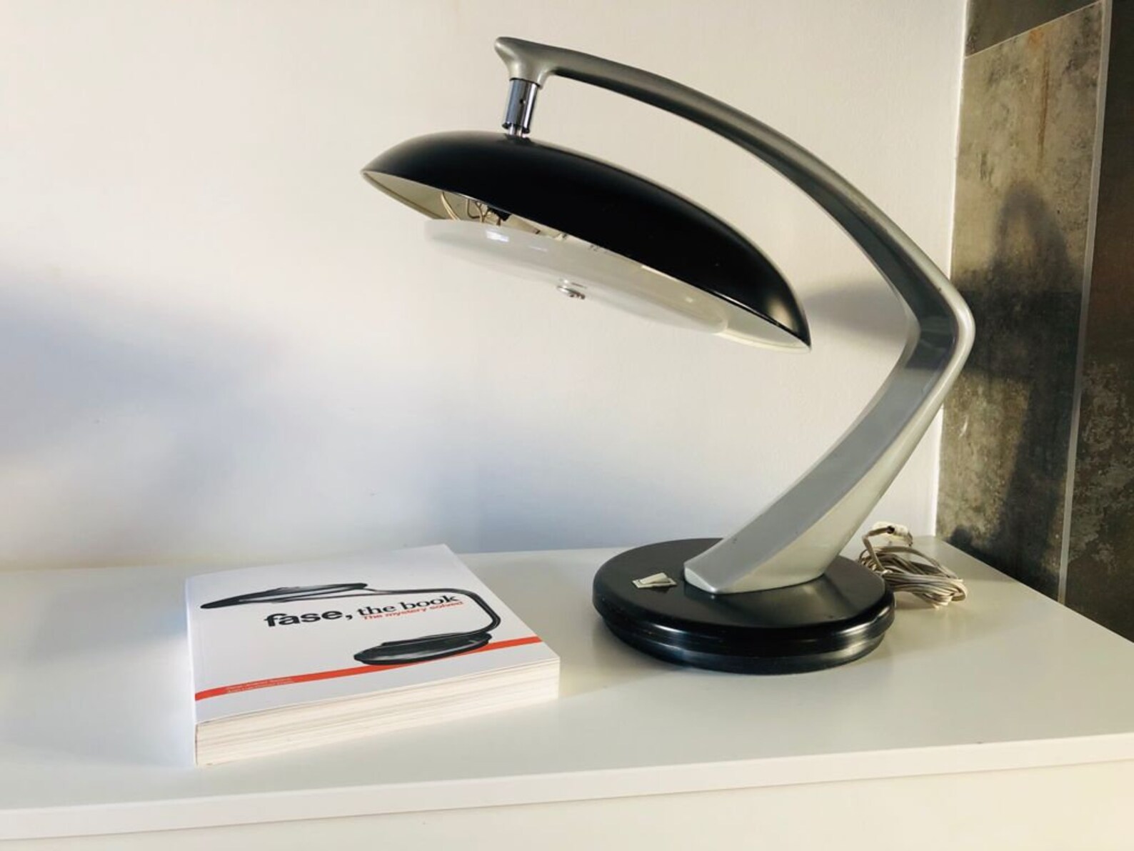 FASE Lamp Boomerang 64 From the 60s Colors Silver & Black - Good ...