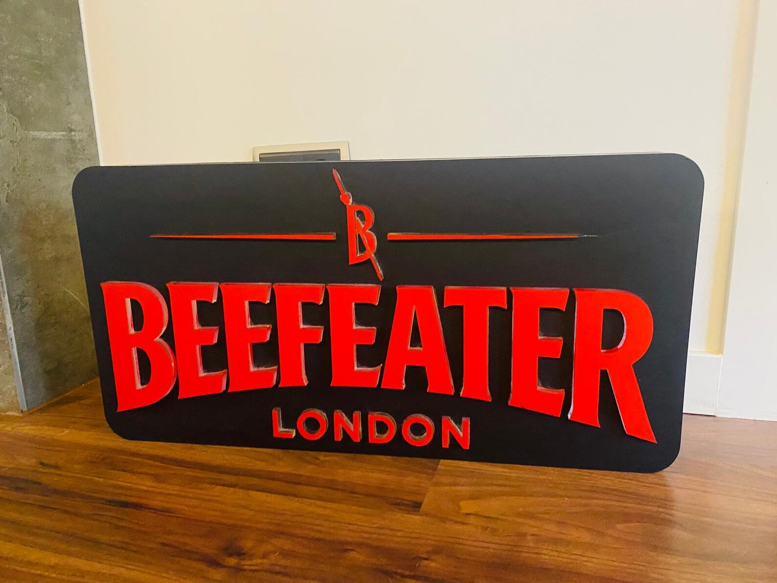Original BEEFEATER London Sign Light. Normal Condition - Etsy