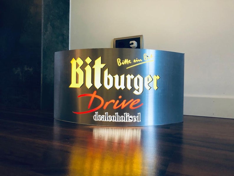 Original Bitburger Beer Sign Light From 90s. Good Conditions - Etsy