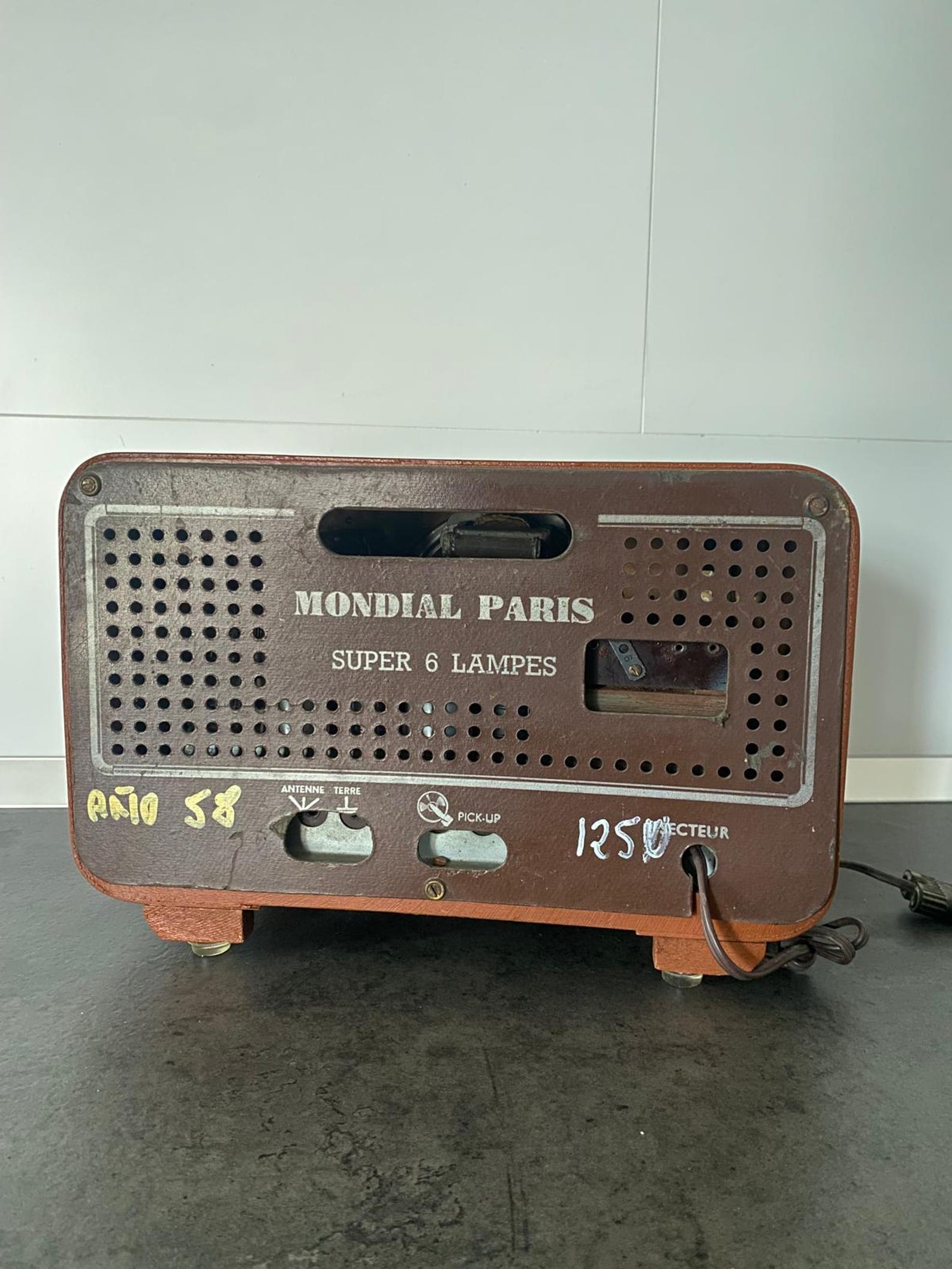 Original Vintage Radio Mondial Paris - Good Conditions - Etsy