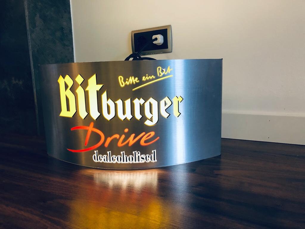 Original Bitburger Beer Sign Light From 90s. Good Conditions - Etsy