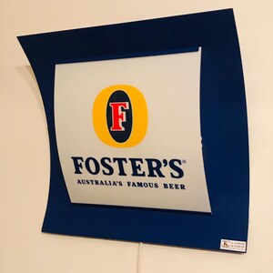 FOSTERS Beer (original) Sign Light on Good Conditions - Etsy