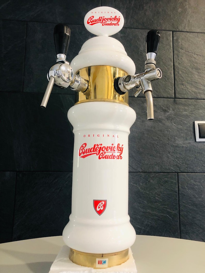 Original Budějovický / Budweiser Beer Pump (porcelain & Chrome) – Good ...